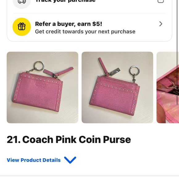 Coach | Accessories | Coach Pink Coin Purse | Poshmark